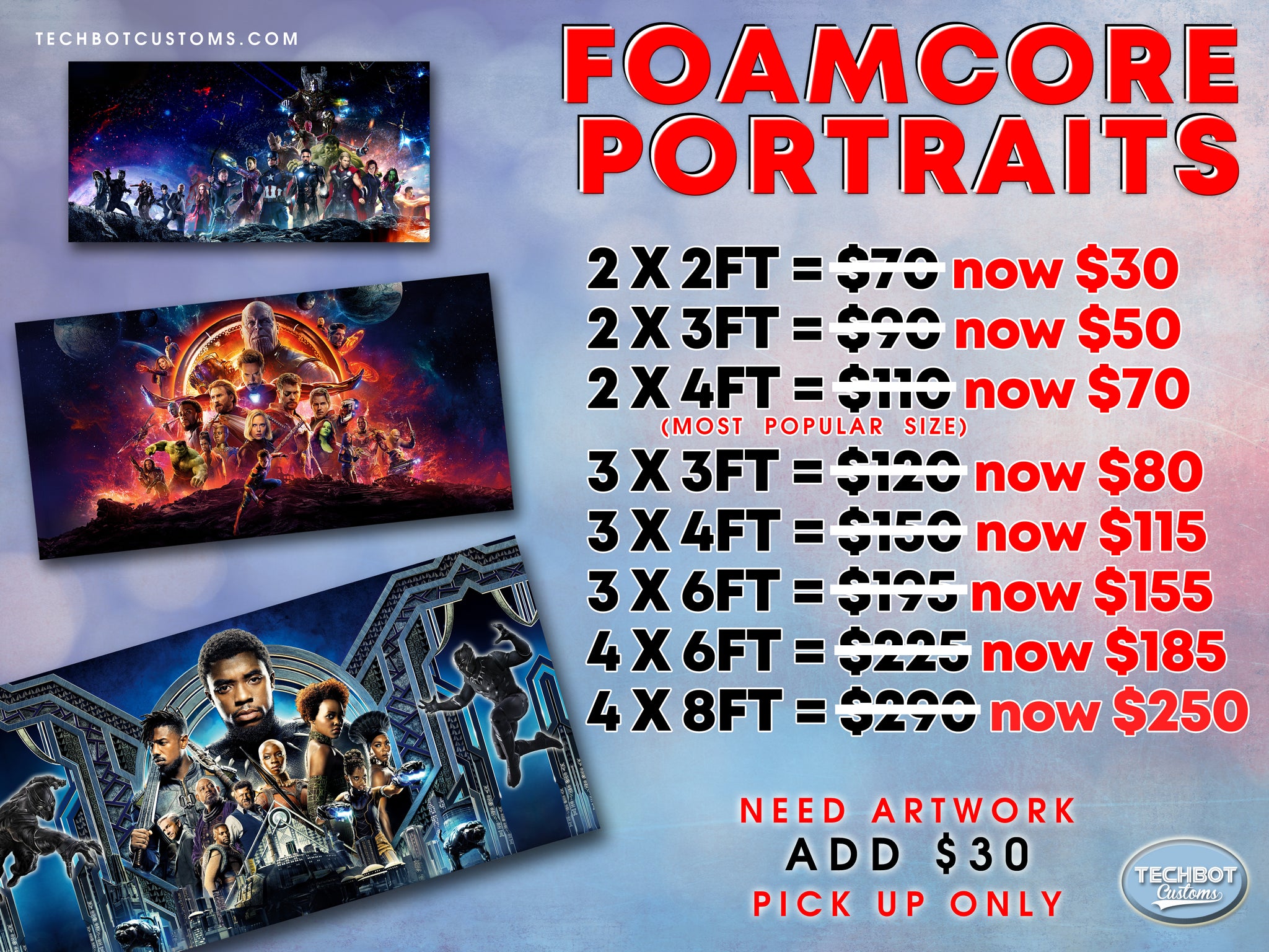 PICTURE BOARDS – Techbot Customs